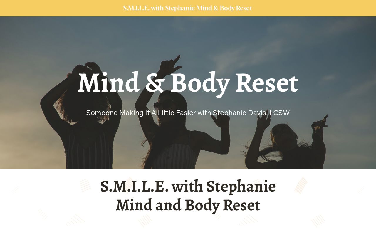 SMILEwithStephanie Mind Body Reset